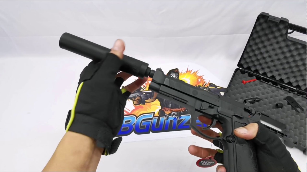 Taurus PT92 สีดำ + Silencer ระบบแก๊ส GBB : Double Bell 736+ ร้าน ...