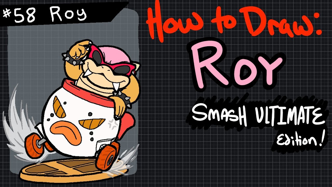 How to Draw: Roy - [Smash Bros. Ultimate] - YouTube