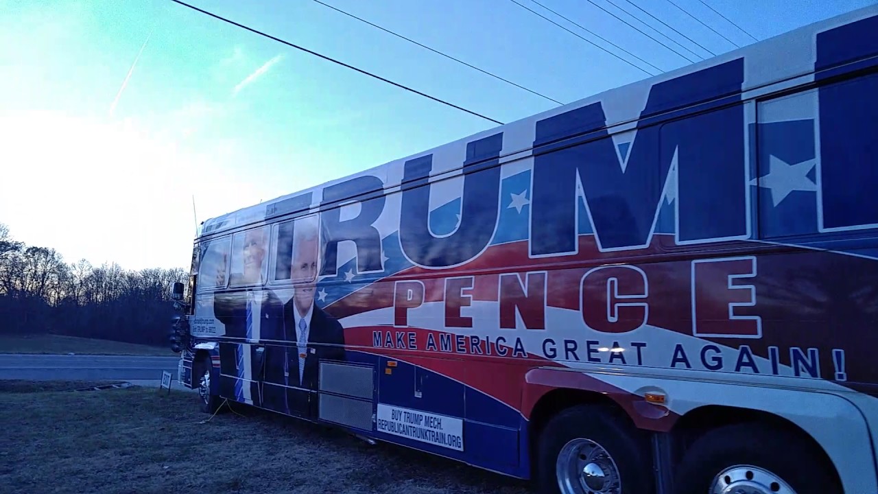 Seen the trump bus - YouTube