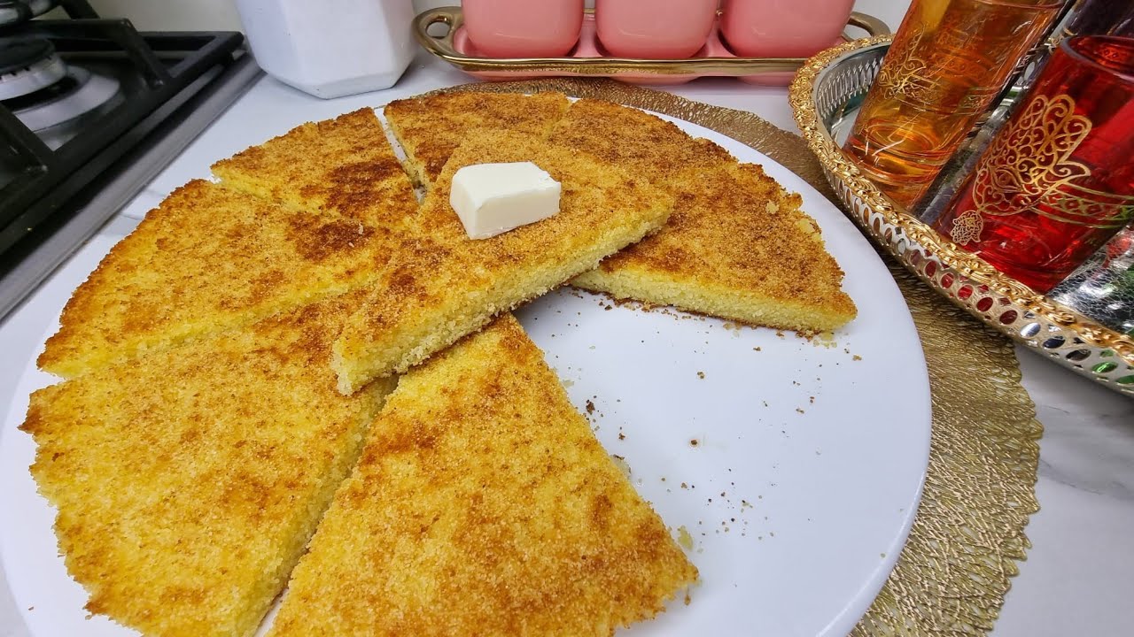 Moroccan Harcha Semolina Recipe! ricetta di harcha più gustoso che ...