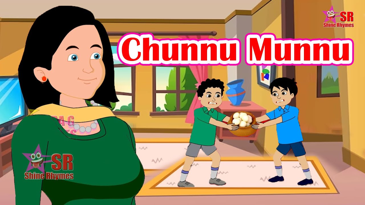 Chunnu Munnu The Do Bhai | Hindi Nursery Rhymes | Nursery Rhymes For ...