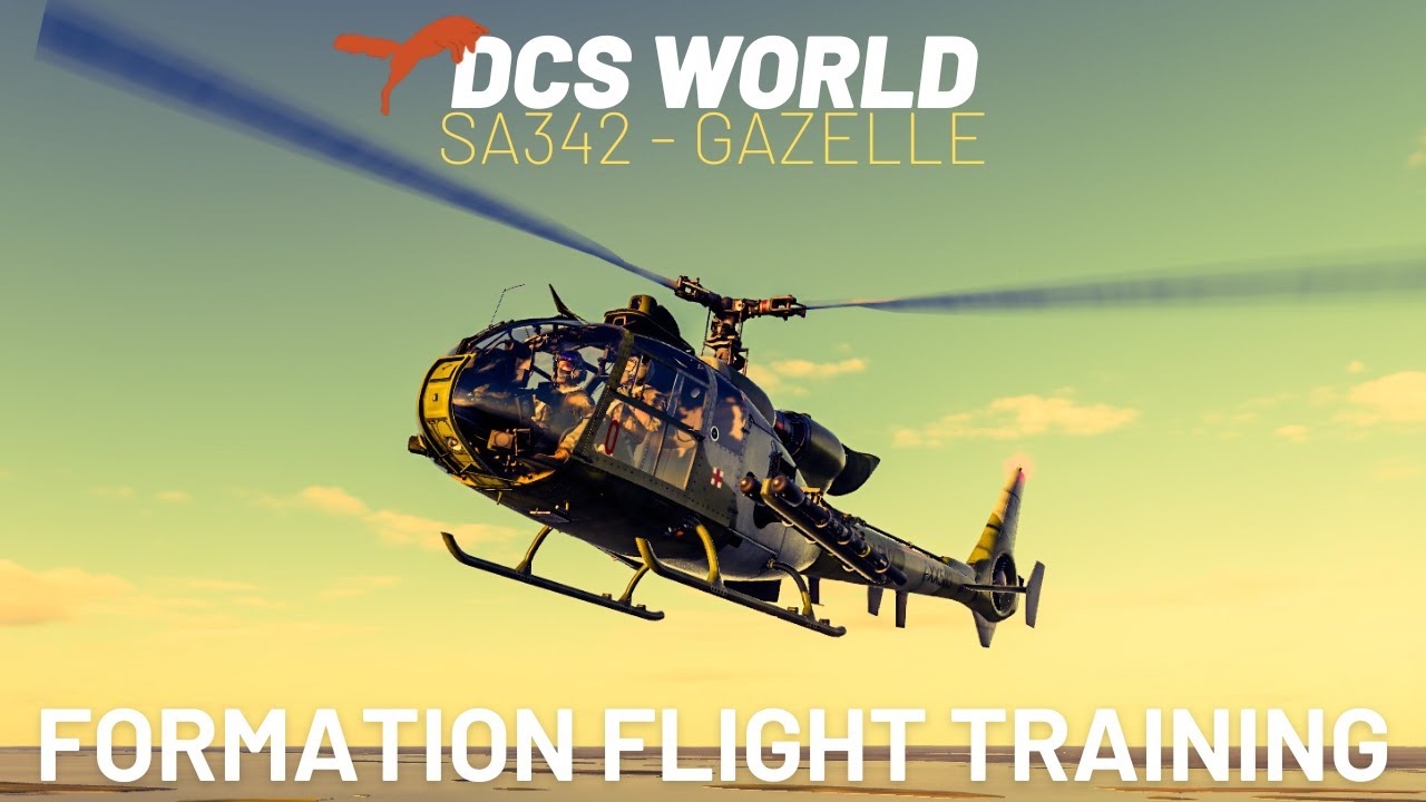 Gazelle Formation Flight Training - YouTube