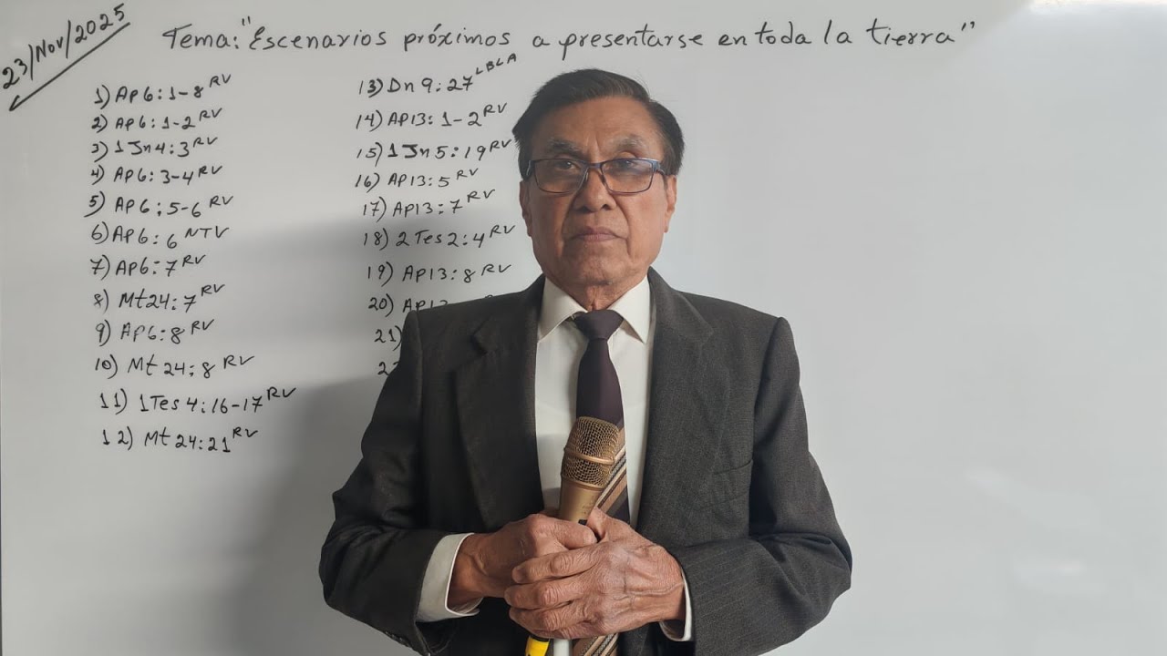 " Escenarios próximos a presentarse en toda la tierra ". Pastor René ...
