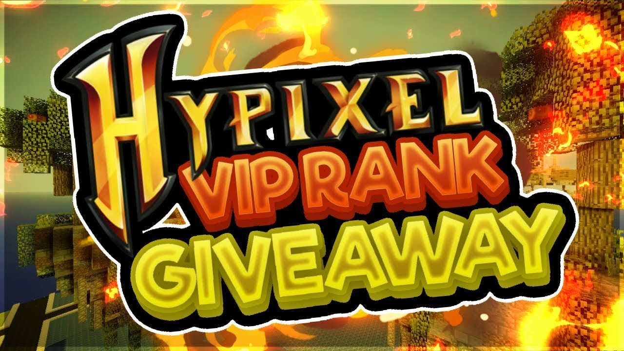 HYPIXEL VIP RANK GIVEAWAY - YouTube