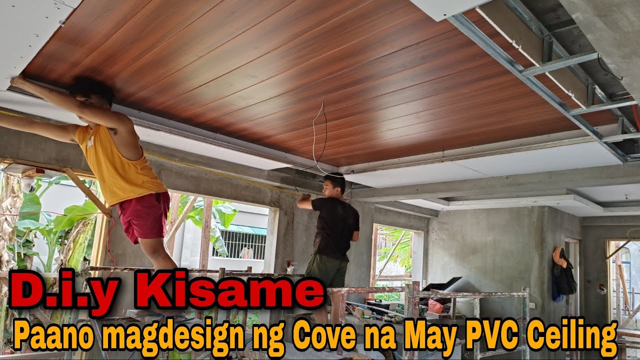 Paano Mag Cove Design ng PVC at Gypsum Board - YouTube
