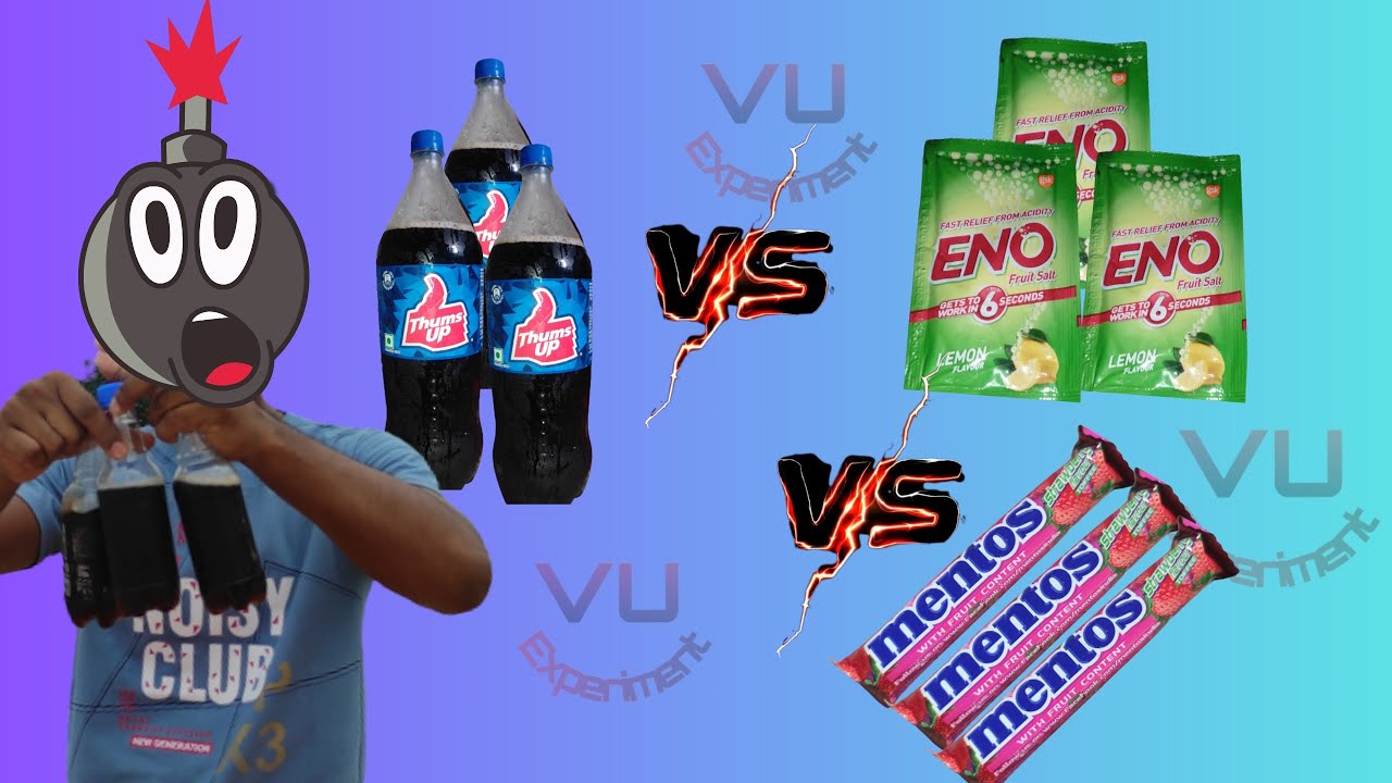 @Glitch_Mage - Thums Up And Mentos | Experiment : Thums Up And Eno ...