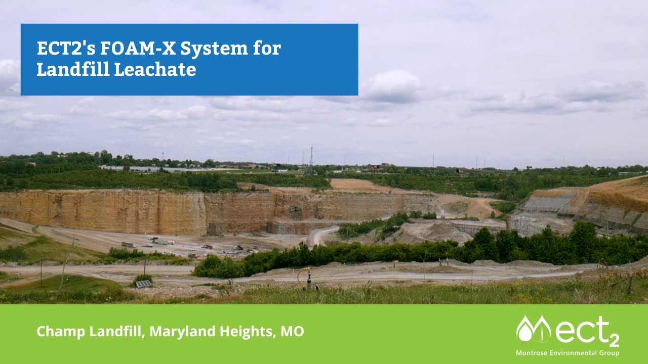 ECT2's FOAM-X Treatment System for Landfill Leachate - YouTube