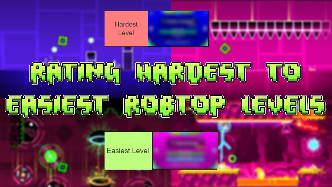I Rated ALL Robtop Levels Easiest To Hardest! - YouTube