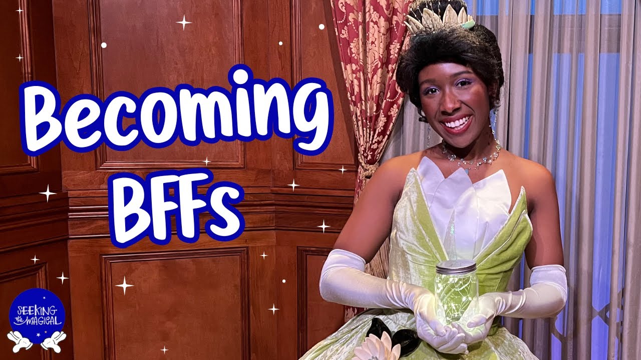 Becoming BFFs Meeting Tiana in Disney World—Will You Sign My Fireflies ...