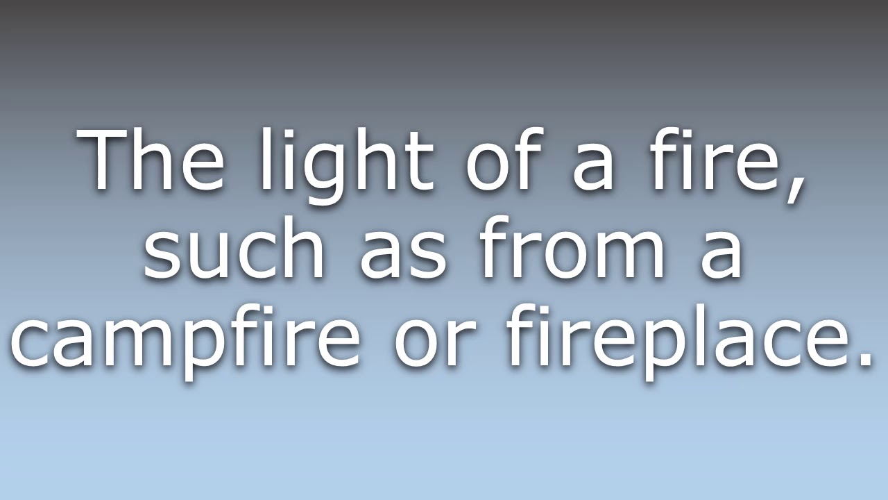 What does Firelight mean? - YouTube