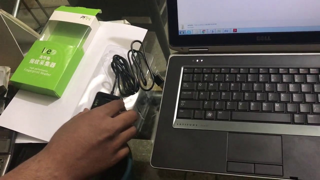 zkteco live SLK20R biometric fingerprint scanner - YouTube