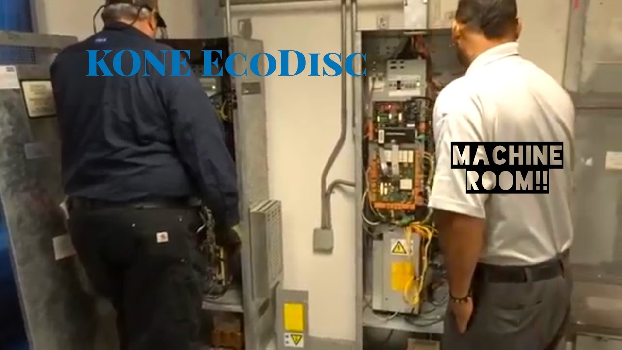 KONE EcoDisc Traction Elevators (CONTROL ROOM!) Melia Orlando Hotel - YouTube