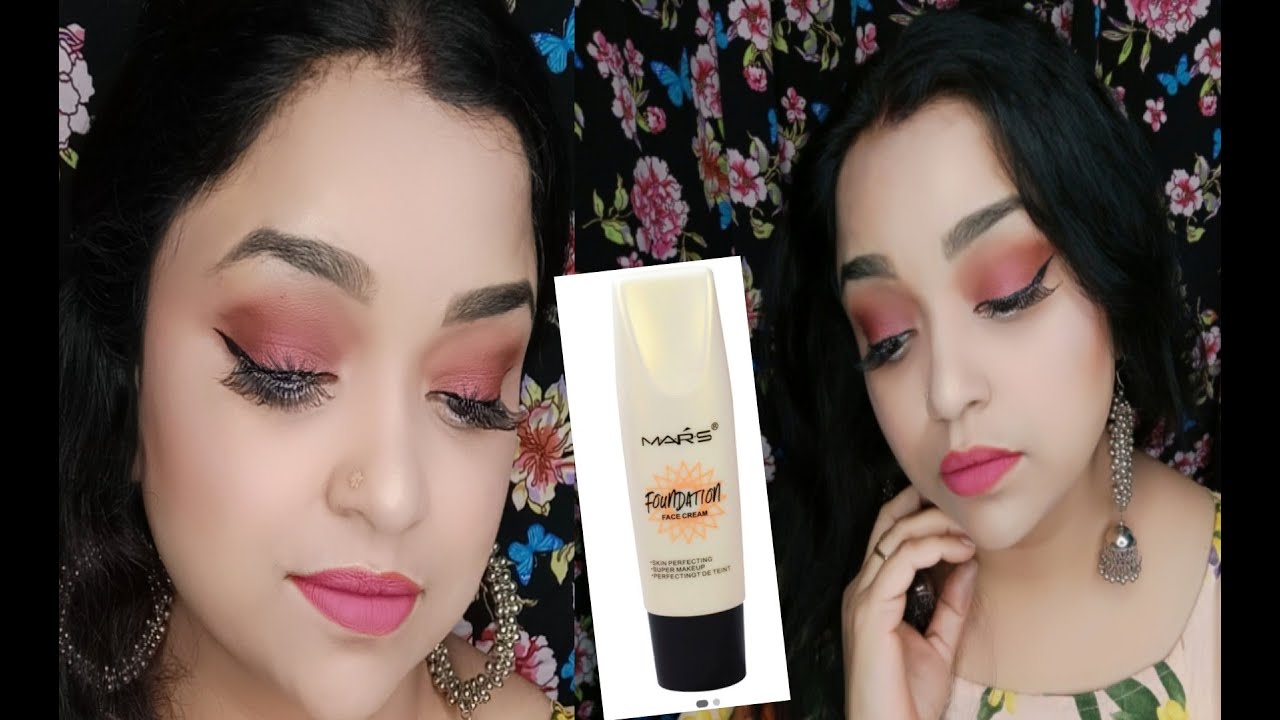 Mars Foundation makeup look full coverage foundation and oil free # ...
