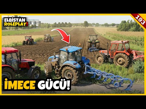 İMECE GÜCÜYLE TARLAYA GİRDİK! BU TARLA TEK GÜNDE BİTTİ | FS25
