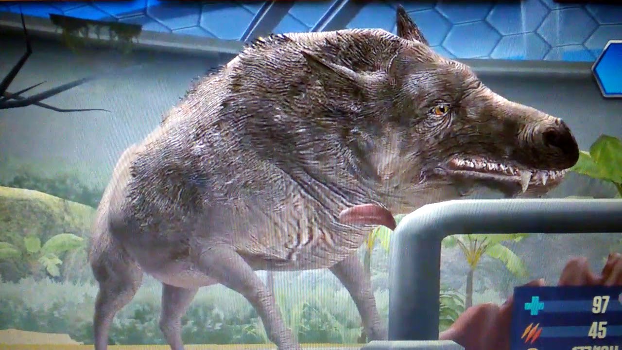 entelodont (jurassic world the game) - YouTube