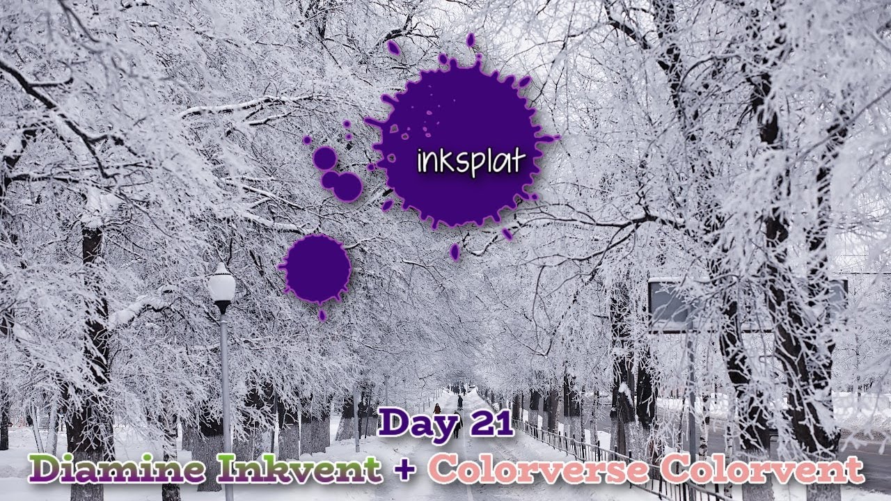 Inkvent Day 21: Diamine Inkvent & Colorverse Colorvent 2025 - YouTube