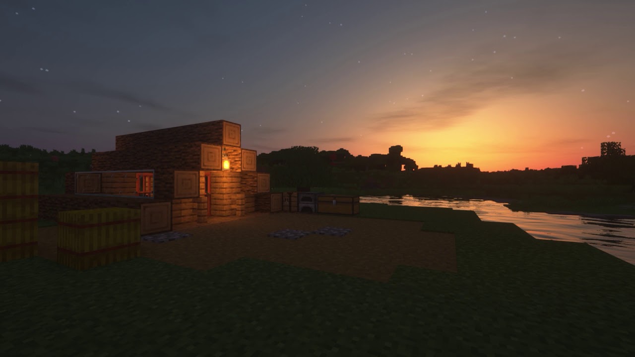 Sunset in Minecraft - YouTube