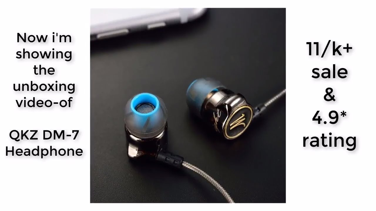 Buy a QKZ DM7 headphone. Under 10$, Unboxing video - YouTube