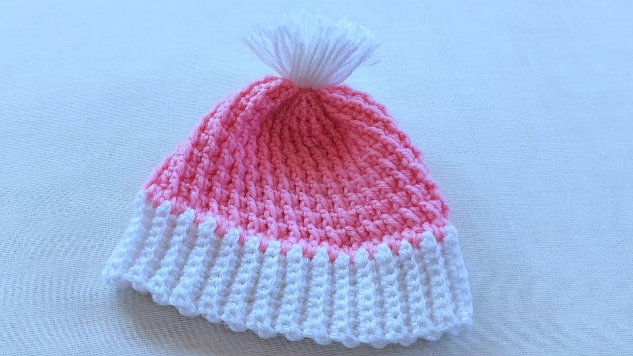 Super Easy Crochet Baby Hat for Newborns | Tutorial for Beginners - YouTube