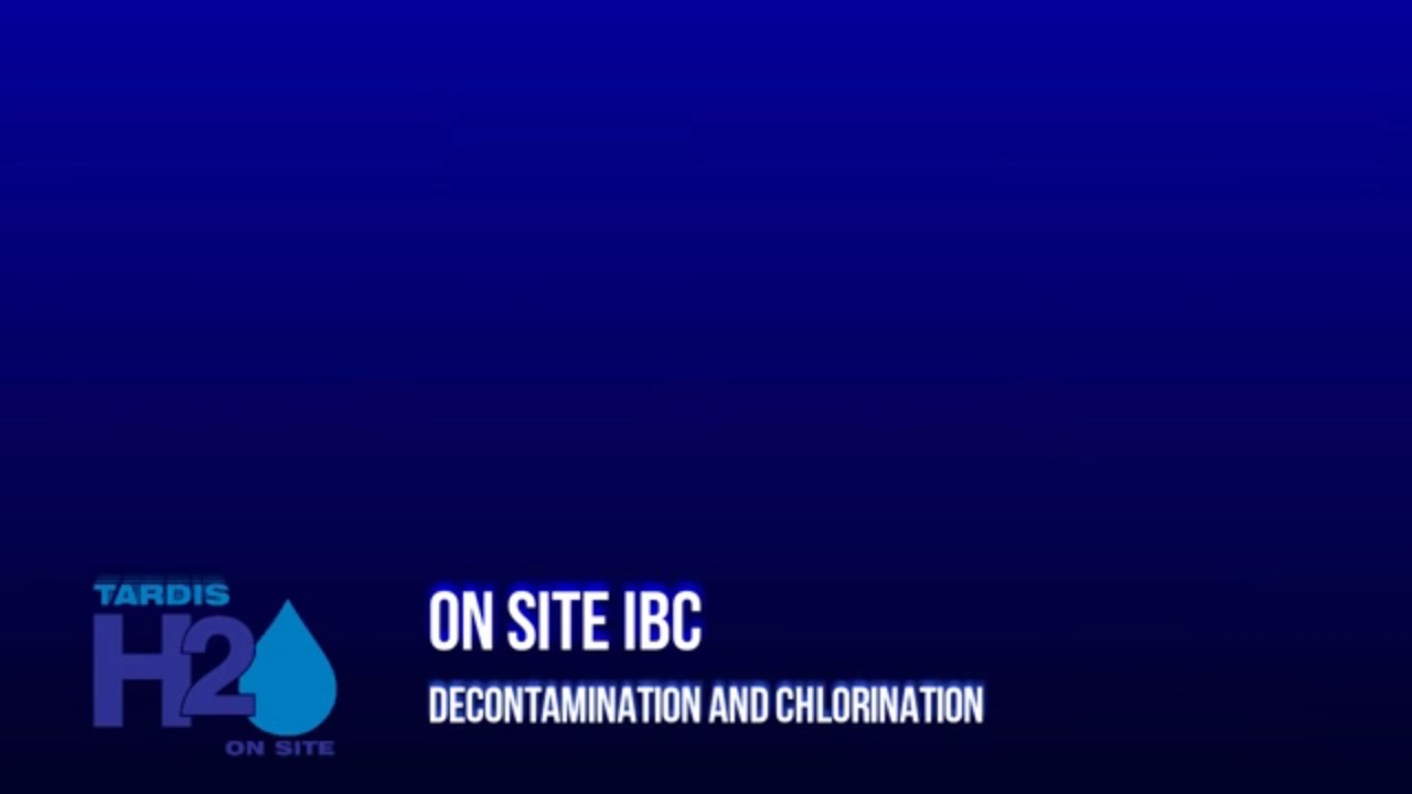Tardis Environmental - IBC water tank cleaning and chlorination - YouTube