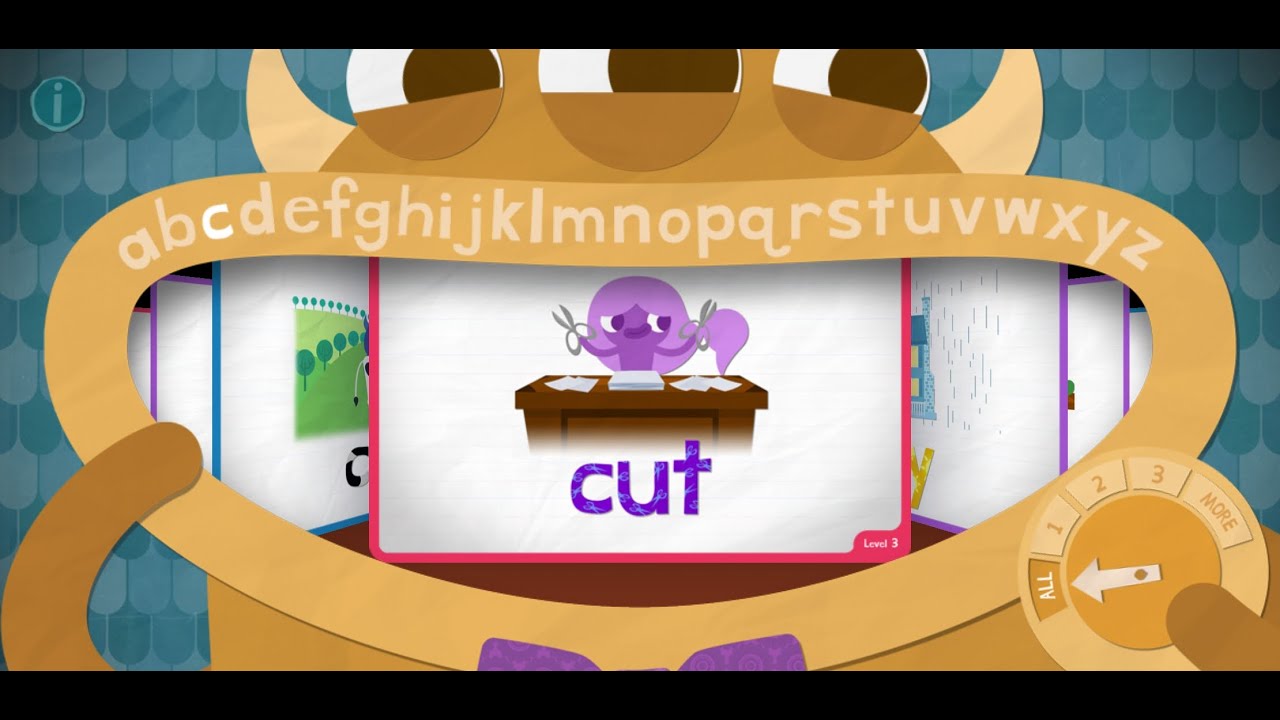 Letter C - CUT | Endless Reader | Sight Words | Originator Games - YouTube