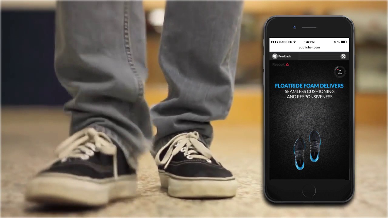 Reebook Walk to activate Mobile Ad Campaign - Scroller mCanvas India ...