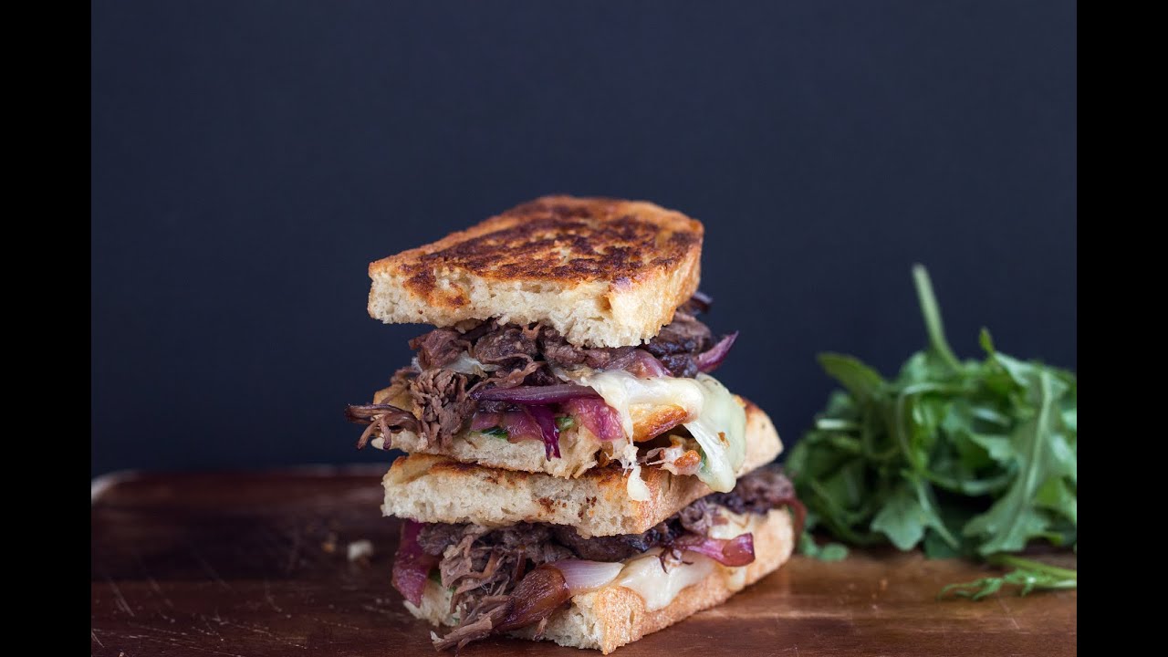 Slow Cooker Short Rib Grilled Cheese - YouTube
