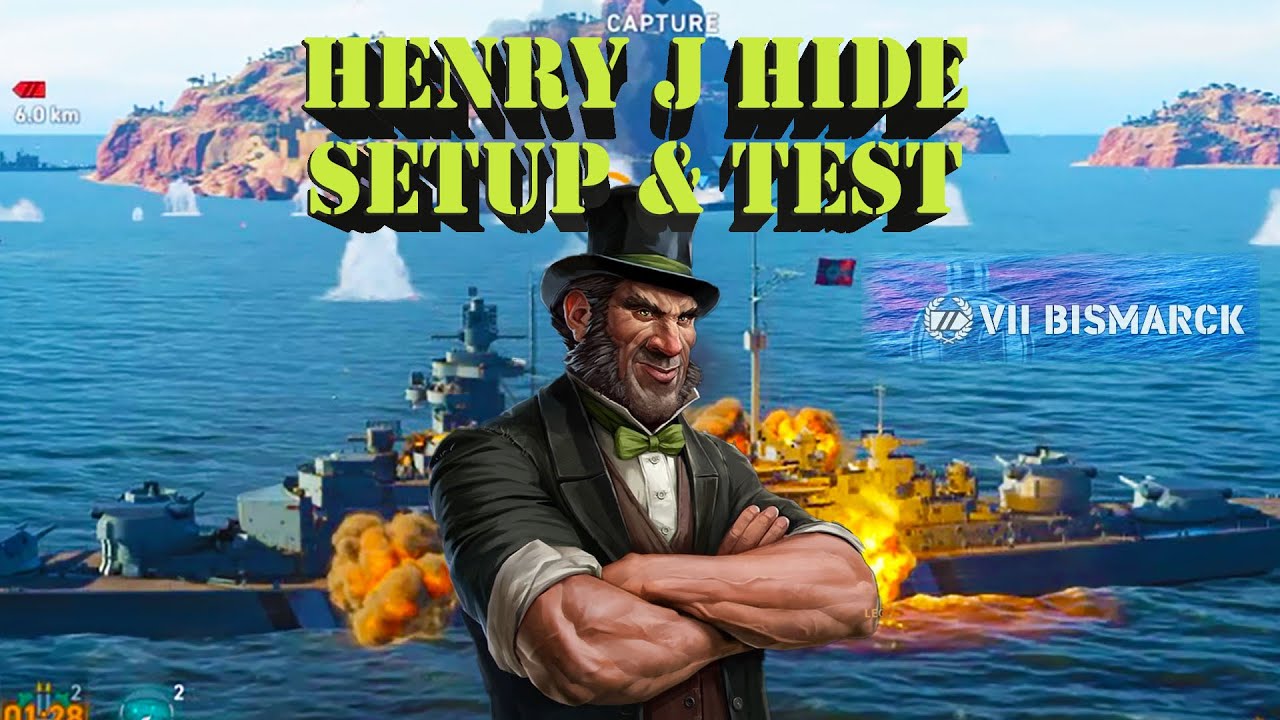 Henry J Hide Setup and Test with Bismarck | World of Warships Legends ...