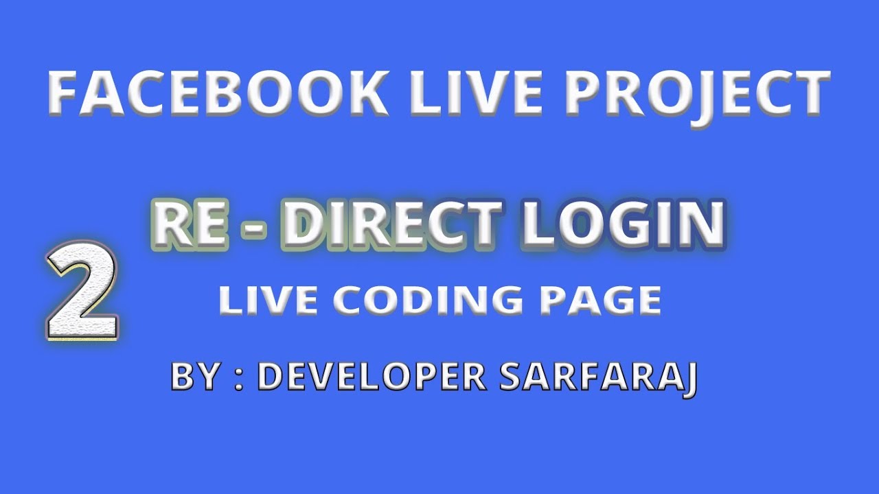 Facebook redirect login page | Live Coding : html5 & Bootstrap 4 | by ...