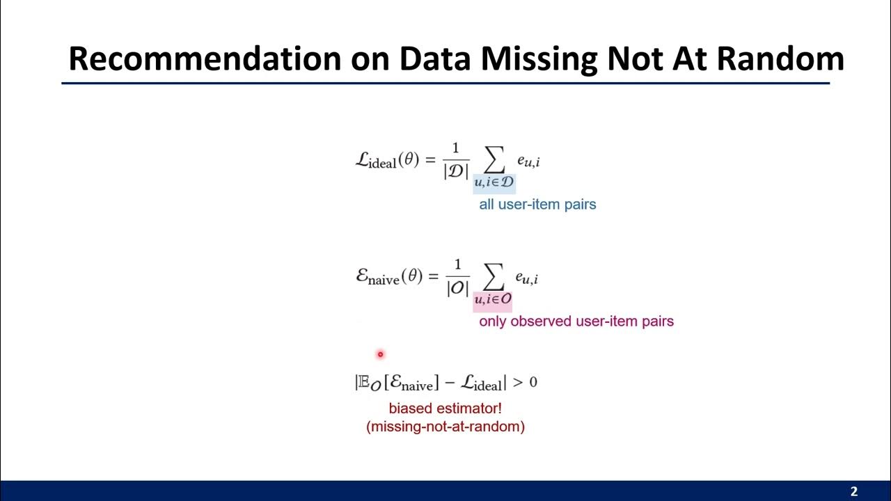 [rfp1811] Doubly Calibrated Estimator for Recommendation on Data Missing Not at Random - YouTube
