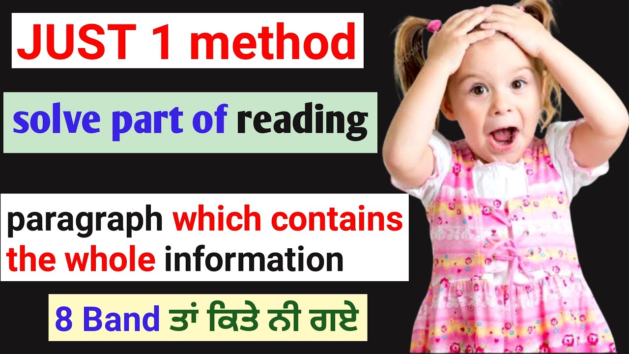 8+Band method to solve paragraph which contains information in reading ...