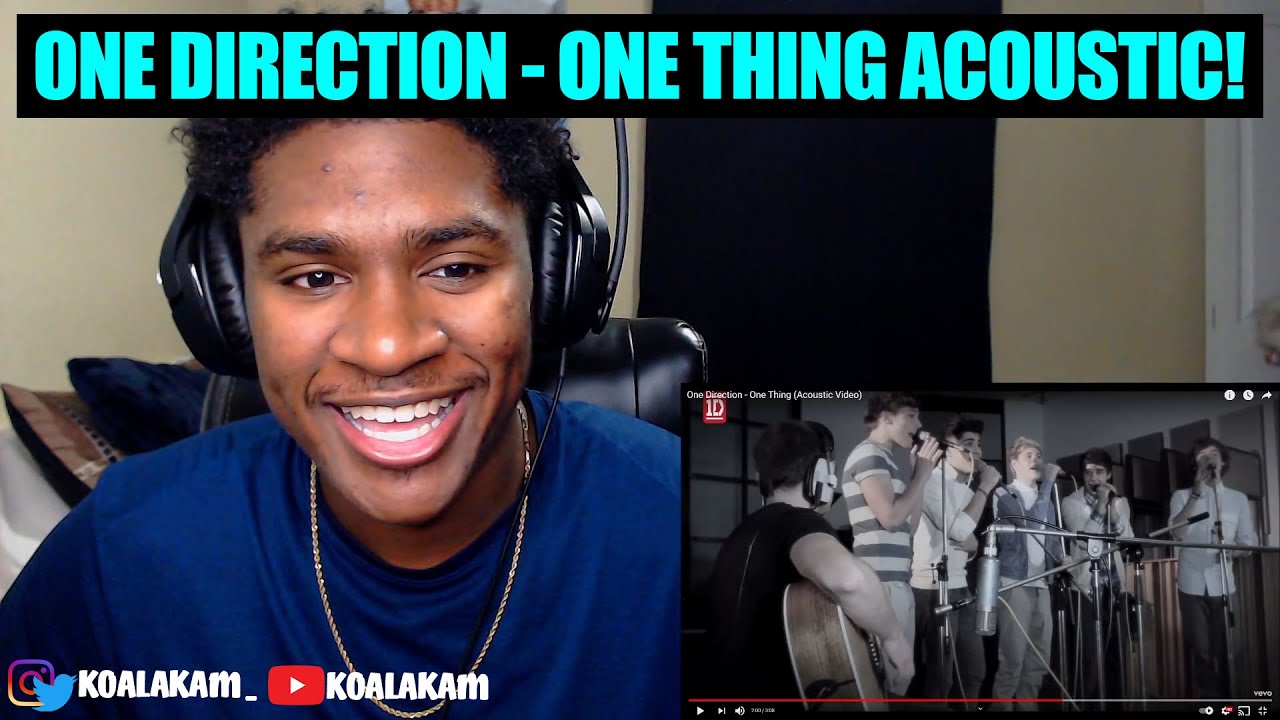 One Direction - One Thing (Acoustic Video) (REACTION!) - YouTube
