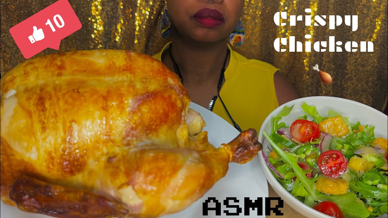 ASMR | CRISPY ROTISSERIE CHICKEN | MUKBANG - YouTube