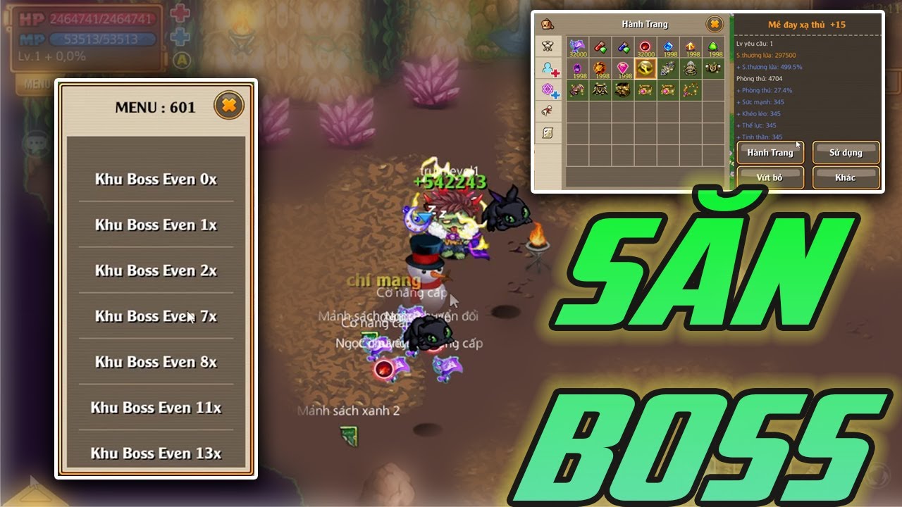 Hiệp Sĩ Lậu - Săn Boss 1 Hit Với Trùm Level 1 Siêu Phẩm Ở Sever Dame Ảo ...