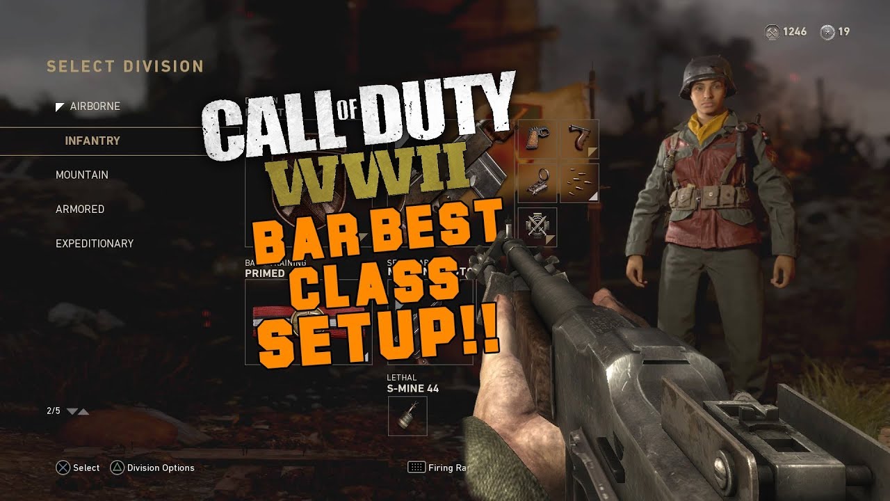 Call of Duty WW2 - BAR Best Class Setup!! (COD:WW2 Strategies & Tips ...