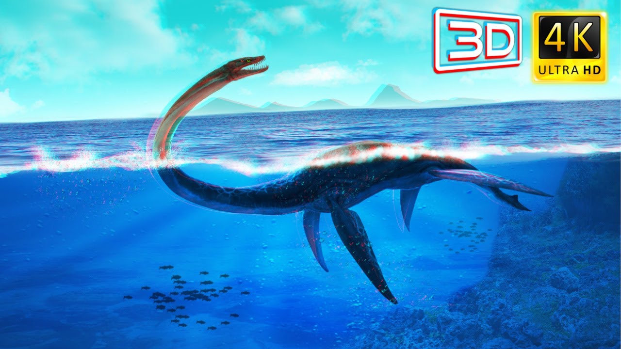 ANAGLYPH 3D | Jurassic Encyclopedia #22 - Plesiosaurus dinosaur facts ...