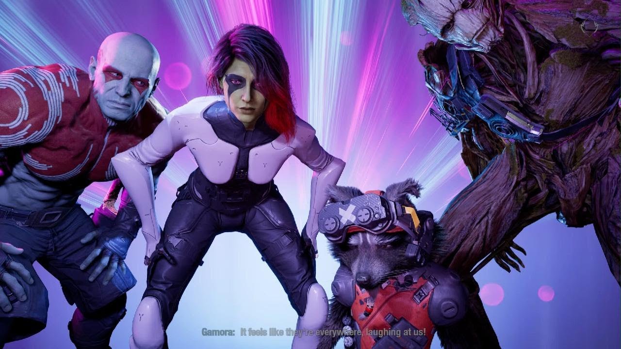 The Team Huddle Up- Marvel's Guardians of the Galaxy - YouTube