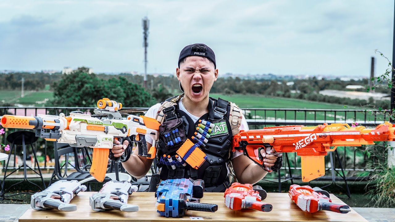 Alpha Nerf War : Mysterious Assassin Nerf Guns To Destroy Alpha Warrior ...