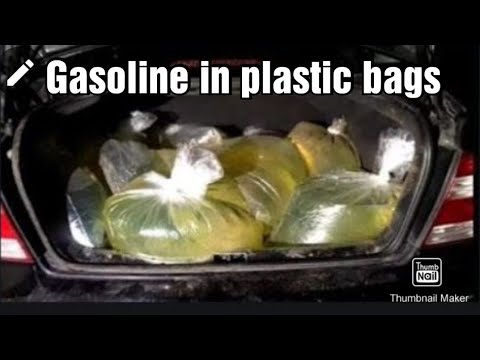 Gasoline in plastic bags I Official warning issued - YouTube
