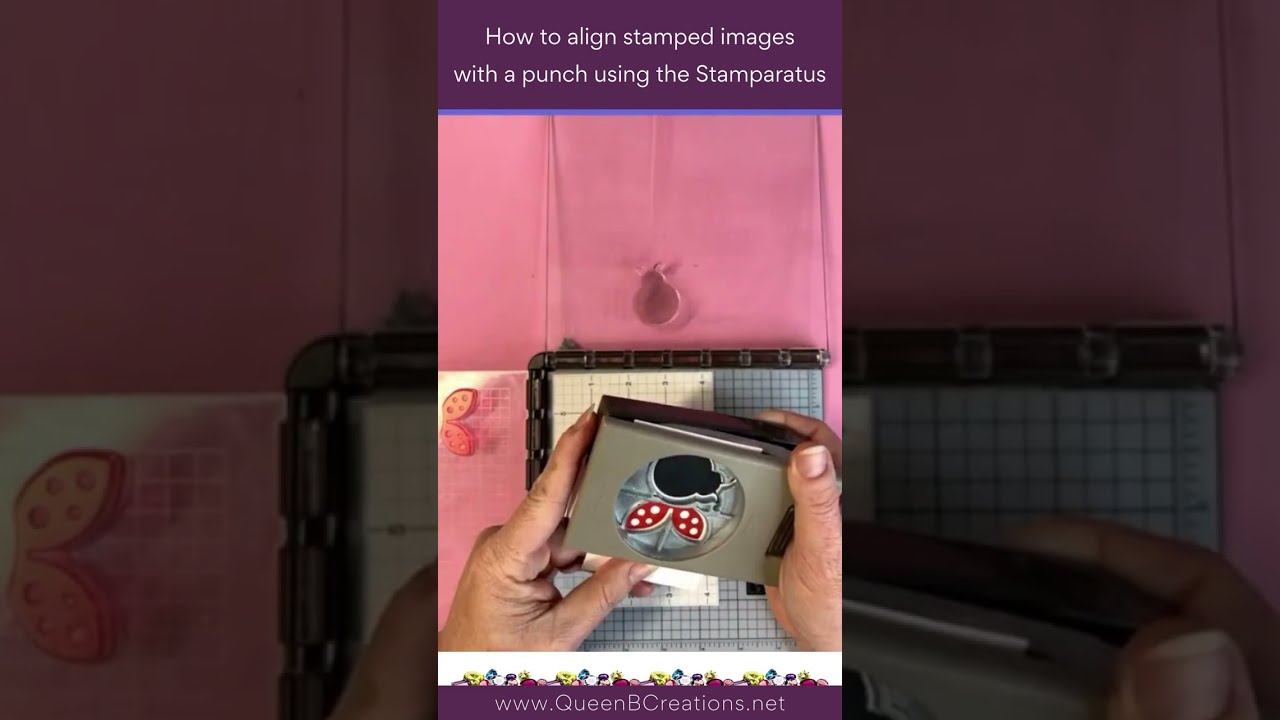 How to align rubber stamps for easy paper punching - YouTube