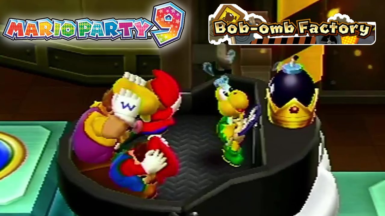 Mario Party 9 - Mario VS Shy Guy VS Wario VS Koopa Troopa - Bob-omb ...
