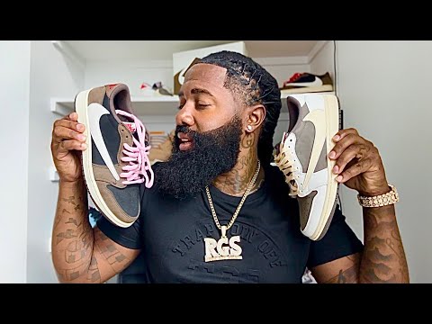 GOTEM!!! OLIVE TRAVIS SCOTT JORDAN 1 LOW LIVE COPP - YouTube