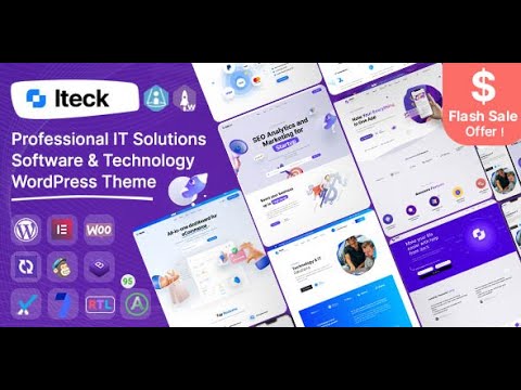 Iteck - Software & Technology WordPress Theme - YouTube