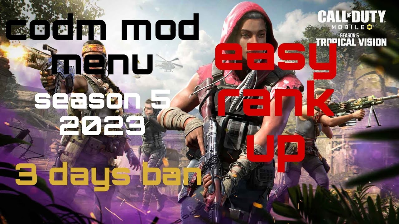 CODM MOD MENU | LIMITED USERS ONLY | 3 DAYS BAN| SEASON 5 2023 - YouTube