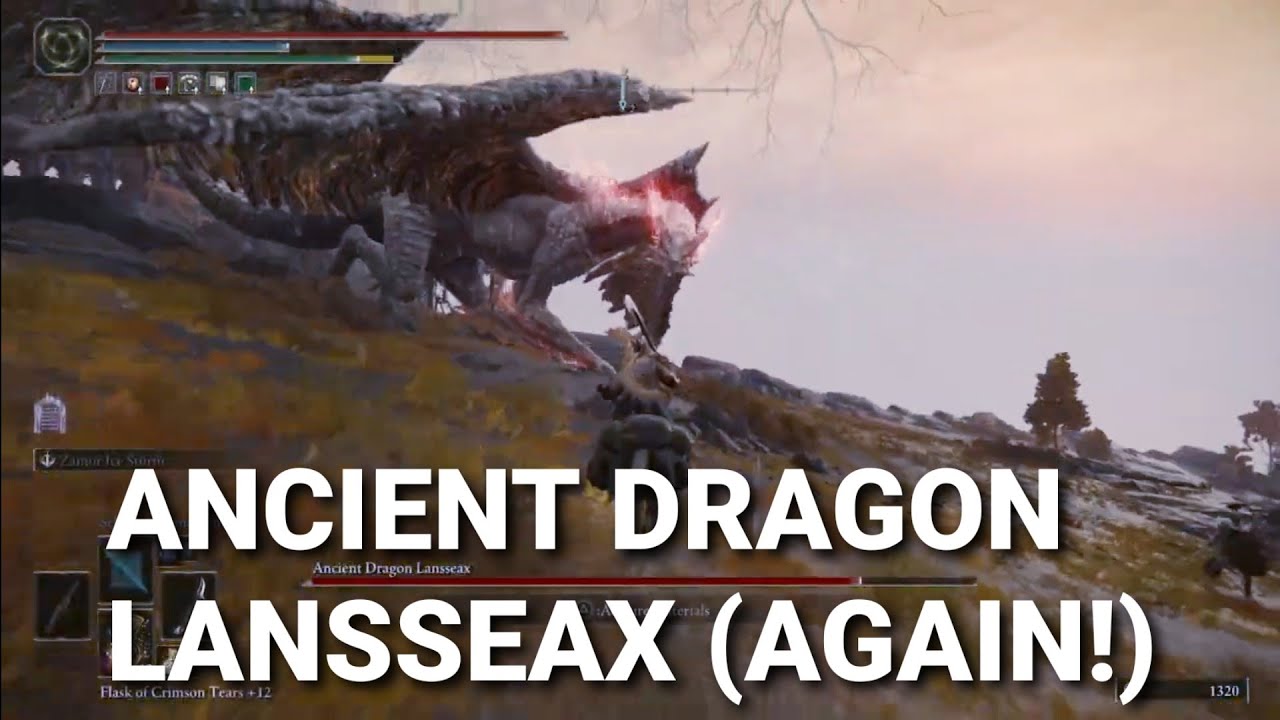 Ancient Dragon Lansseax (Final Encounter) - Elden Ring Boss Battle ...