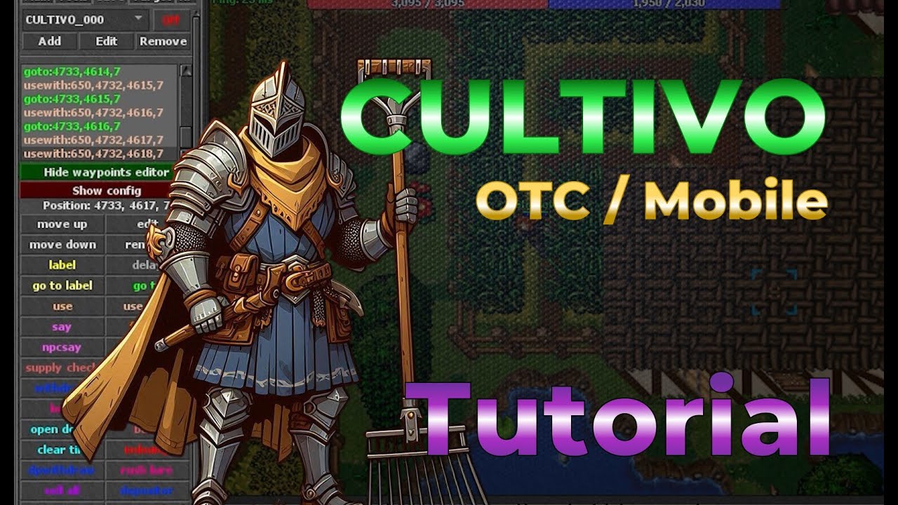 CrandoriaOT - Configurando o bot para Cultivo 100% AFK - OTC/Mobile - YouTube