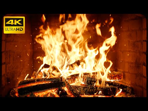🔥 Fireplace Glow Nights (NO MUSIC) with Gentle Firelight and Whispering Crackles for Pure Calm