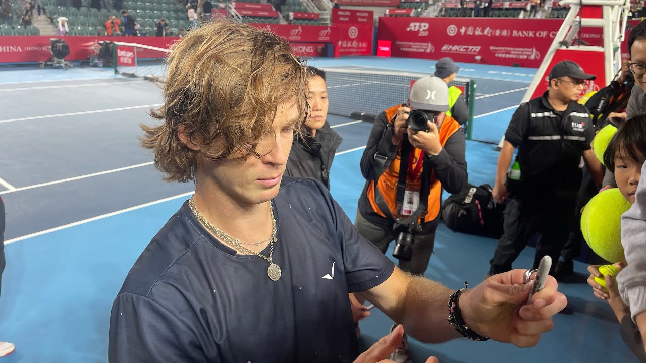 Fantastic smash by Andre Rublev but lost the Point 🎾 - YouTube