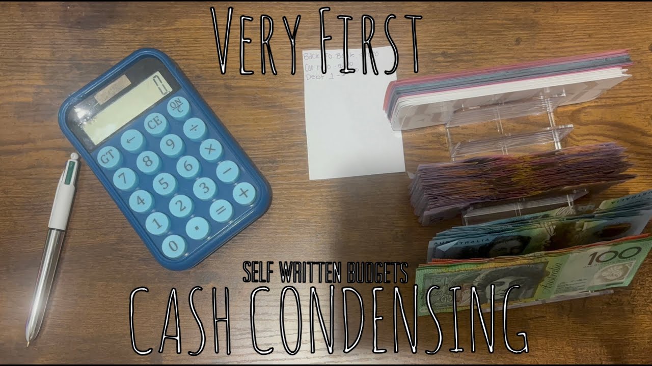 My Very First Cash Condensing | Self Written Budgets | Aussie Cash ...