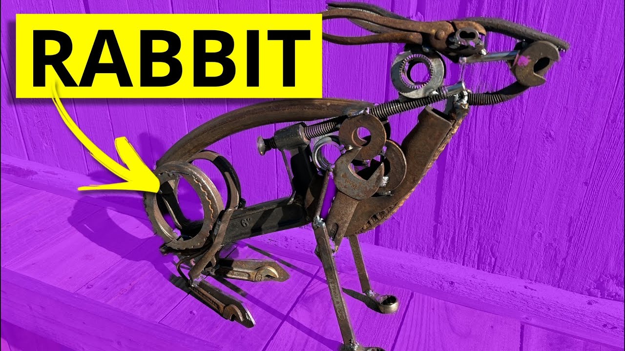 Making A Scrap Metal Rabbit - YouTube